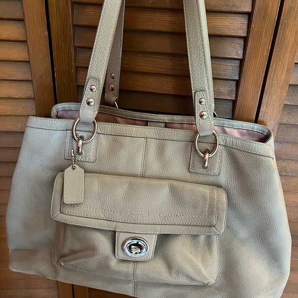Coach | Bags | Coach Penelope Pebbled Leather Carryall Tote Shoulder ...